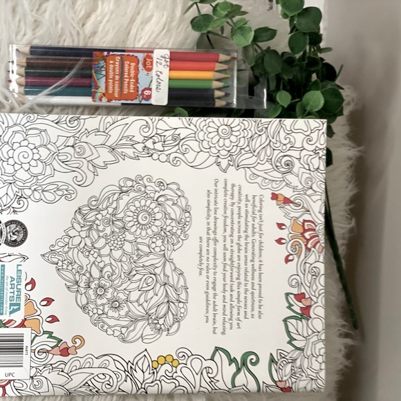 Art | Art For Adults Premium Coloring Book And Colored Pencil Set New ...
